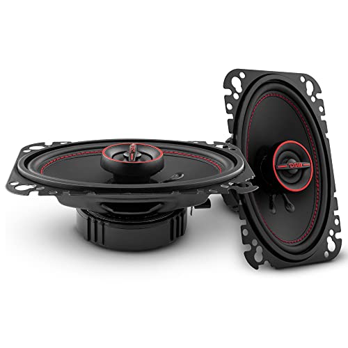 DS18 G4.6Xi GEN-X 4x6 2-Way Coaxial Speakers 135 Watts Max Power 45 Watts RMS 4-Ohm Mylar Dome Tweeters with Neodymium Magnet - Clarity Unparalled by Other Speakers in Their Class - 2 Speakers