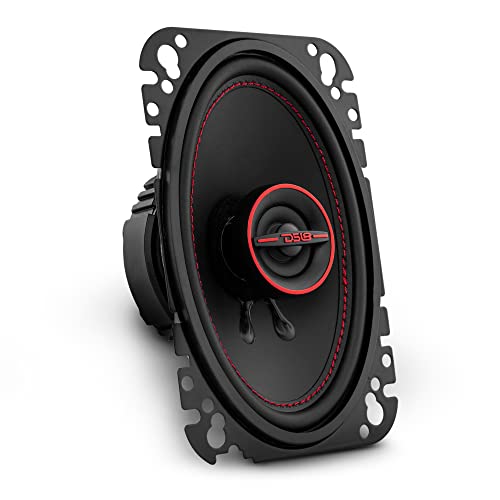 DS18 G4.6Xi GEN-X 4x6 2-Way Coaxial Speakers 135 Watts Max Power 45 Watts RMS 4-Ohm Mylar Dome Tweeters with Neodymium Magnet - Clarity Unparalled by Other Speakers in Their Class - 2 Speakers