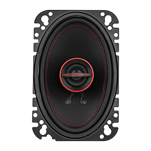 DS18 G4.6Xi GEN-X 4x6 2-Way Coaxial Speakers 135 Watts Max Power 45 Watts RMS 4-Ohm Mylar Dome Tweeters with Neodymium Magnet - Clarity Unparalled by Other Speakers in Their Class - 2 Speakers