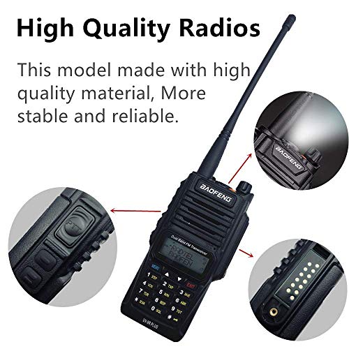 Radtel Baofeng Uv-9r Plus 8Watts Walkie Talkie Bf-uv9r Plus Ip67 Waterproof Uhf/VHF Dual Band Radio 8W (No FM Radio Feature)