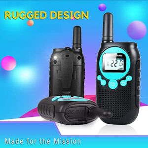 Rechargeable Walkie Talkies for Adults 5 Mile Long Range Boys Walkie-talkies 2 Pack 22CH 0.5W License Free FRS Two Way Radio with Flashlight Easy to Use for Family Camping Trip