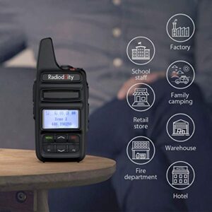 Radioddity GD-73A DMR/Analog Two Way Radio 2 Watts UHF Handheld Ham Radio for Beginners with Dual Time Slot, 3600mAh Battery, USB Rechargeable & Programming, Compact Long Range Walkie Talkie