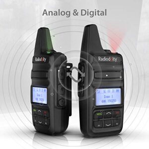 Radioddity GD-73A DMR/Analog Two Way Radio 2 Watts UHF Handheld Ham Radio for Beginners with Dual Time Slot, 3600mAh Battery, USB Rechargeable & Programming, Compact Long Range Walkie Talkie