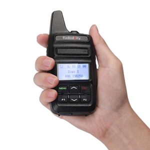 Radioddity GD-73A DMR/Analog Two Way Radio 2 Watts UHF Handheld Ham Radio for Beginners with Dual Time Slot, 3600mAh Battery, USB Rechargeable & Programming, Compact Long Range Walkie Talkie