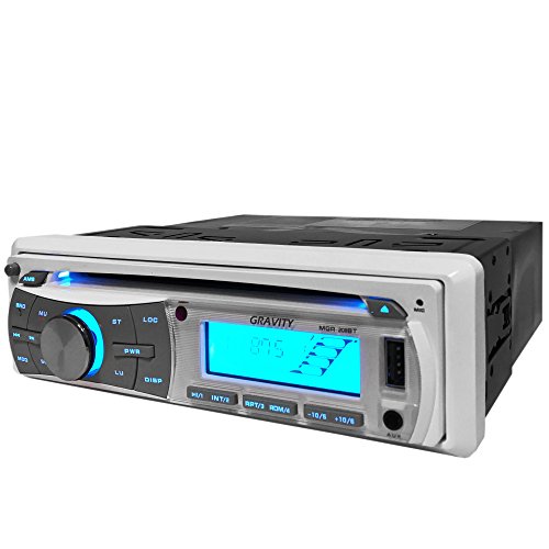 Gravity MGR-208BT 300W Single Din Marine Boat/Yatch Receiver/CD/SD/USB/Aux/AF/FM/MP3 Player - Work with Bluetooth