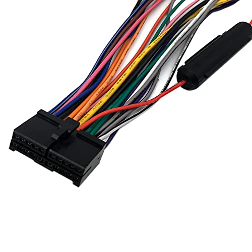 Aokus Car Radio Wire Harness for Dual XDVD156BT, XDVD176BT, XDVD276BTCD DVD Receiver