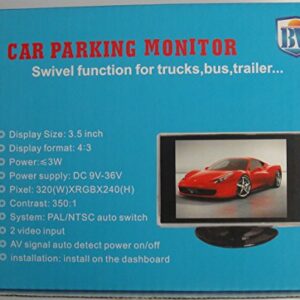 BW 3.5 Inch TFT LCD Monitor for Car / Automobile