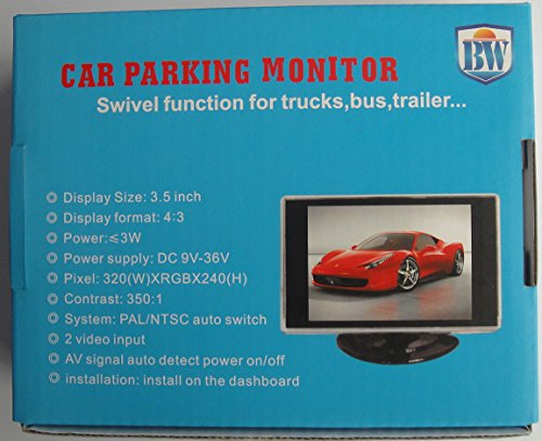 BW 3.5 Inch TFT LCD Monitor for Car / Automobile