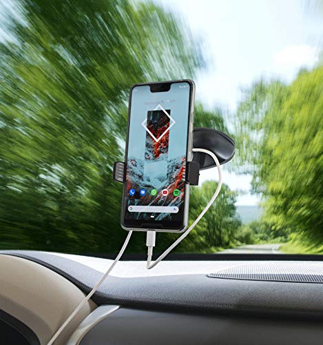 Bracketron Mi-T Grip Dash Window Car Mount Phone Holder Cradle Hands Free Law Compatible iPhone X Max R 8 Plus 7 SE 6s 6 5s Samsung Galaxy S9 S8 S7 S6 Note Google Pixel 2 XL LG Nexus Nokia BT1-755-2