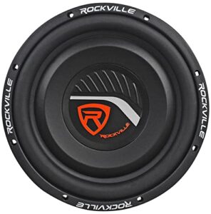 rockville w12t4s4 12″ shallow mount 1400w peak car subwoofer 4-ohm sub 350w rms cea rated