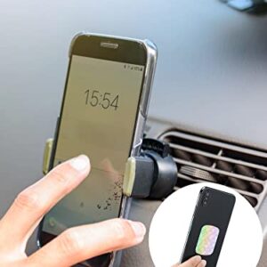 24 Pieces Mount Metal Plate for Phone Car Magnetic Mount Disc Universal Metal Plate Adhesive Sticker Replacement Magnet Patch for Magnetic Car Mounts Cell Phone Tablet Holder (Flower Squama Style)