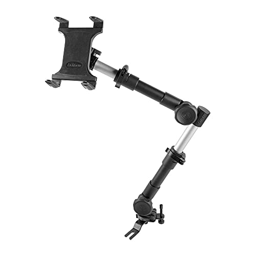 Heavy Duty Tablet Truck Mount | Telescoping 20"-30" Seat Rail Mount | Works with Most Trucks and Vehicles with Accessible Floor Bolt