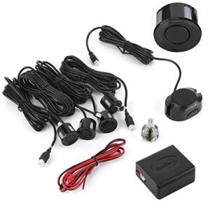 Yctze 12V Car Parking Sensor Backup Radar Reversing Assistance Aid Kit with Audio Buzzer Alarm for parking sensor kit car reversing sensors kit buzzer car parking sensor car front sensor parking,parki