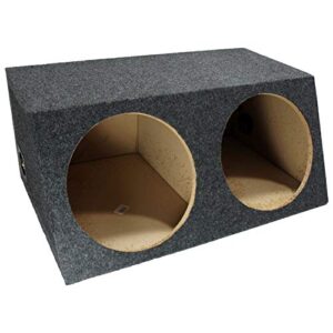 car audio dual 12″ sealed subwoofer salnted hatchback stereo sub box enclosure