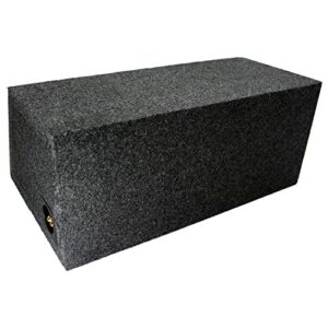 Car Audio Dual 12" Sealed Subwoofer Salnted Hatchback Stereo Sub Box Enclosure