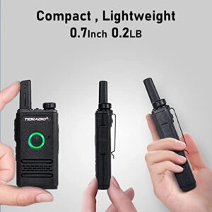 TIDRADIO Walkie Talkies for Adults Two Way Radios Long Range,10 Pack,22 Channels,Dual PTT for Manufacturing Restaurant Business Commercial Hunting Hiking Healthcare