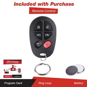 KeylessOption Keyless Entry Remote Control Mini Van Key Fob Replacement for GQ43VT20T