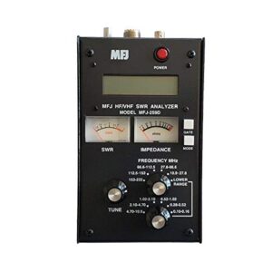 mfj-259d mfj259d original mfj enterprises antenna analyzer, vhf/220 mhz (100-160 khz, 280-520 khz, .53-230 mhz) – replaces mfj-259c