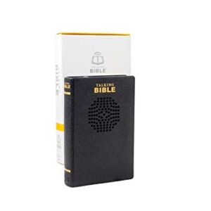 Talking Bible - Electronic Holy Bible Audio Player in English for Seniors, Kids and The Blind, Solar Powered, ESV (English Standard Version), Black