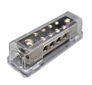 0/2 gauge to 8 x 8 gauge power/ground distribution block nickel plated pd-15n