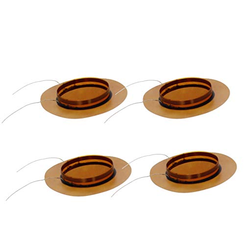 Fielect 25.5mm Tweeter Voice Coil Audio Speaker High Tone Silk Dome Tweeter Accessory for Audio Replacement 4Pcs