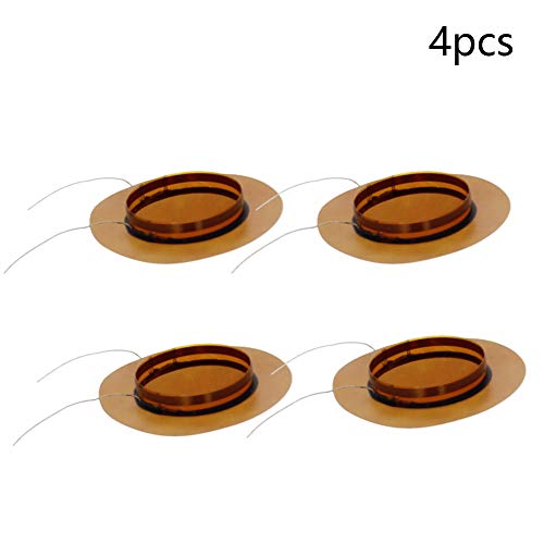 Fielect 25.5mm Tweeter Voice Coil Audio Speaker High Tone Silk Dome Tweeter Accessory for Audio Replacement 4Pcs