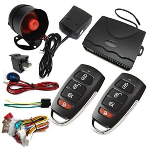 car horn siren alarm,universal car alarm security protection system with 2 remote controls,7-level sensitivity,12v,anti-theft device,no thread trimmin,non-destructive installation (cw-12802b-8101)