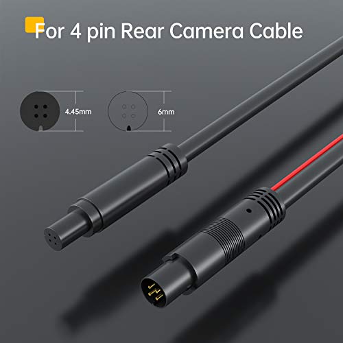 4 Pin 9.8ft Dash Cam Extension Cable Backup Camera Rear View Camera Extension Cord