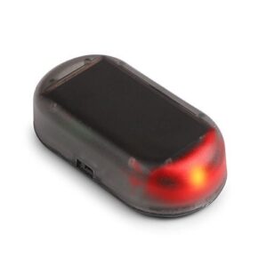 paddsun solar power car alarm red led light anti-theft flash blinking lamp veihicle anti-theft alarm warning system, red