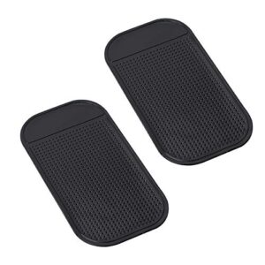 radar detector dash mat – anti-slip magic pad, car dashboard non slip mat dashboard magic mounting pad for radar detector passport 9500ix, escort, cobra, beltronics, whistler, cell phone (2 pack)