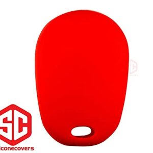 SiliconeCovers 1x New Key Fob Remote Fobik Silicone Cover Fit For & Compatible With Toyota - GQ43VT20T-SC05, Red