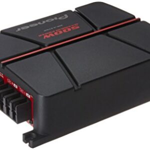 Pioneer GM-A3702 2-Channel Bridgeable Amplifier ,Black/red