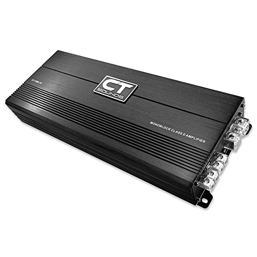 CT Sounds CT-1500.1D Compact Class D Car Audio Monoblock Amplifier, 1500 Watts RMS