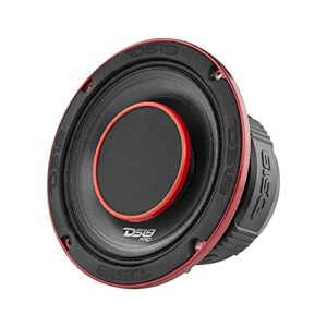 DS18 PRO-HY6.4B 6.5" Hybrid Mid-Range Car Audio Loudspeaker with 1" VC Built-in Compression Driver Horn and Water Resistant Cone 450W Max 225W RMS 4 Ohms (1 Speaker)