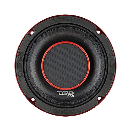 DS18 PRO-HY6.4B 6.5" Hybrid Mid-Range Car Audio Loudspeaker with 1" VC Built-in Compression Driver Horn and Water Resistant Cone 450W Max 225W RMS 4 Ohms (1 Speaker)