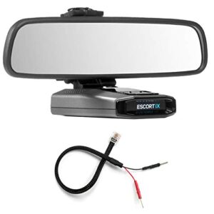 radar mount mirror mount bracket + mirror wire power cord for escort ix ex max360c (3001107)