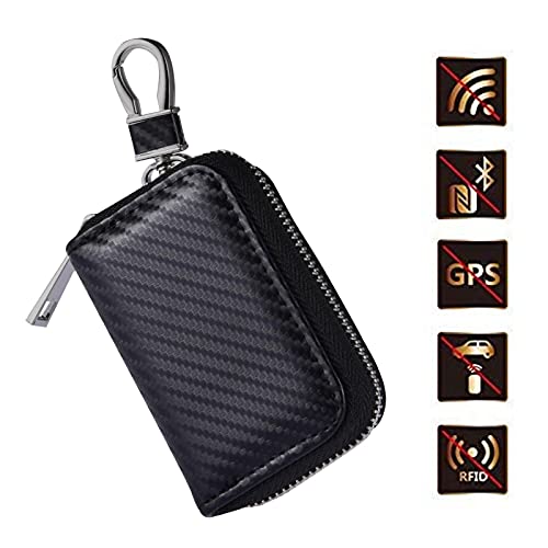 Faraday Bag for Key Fob, Faraday Cage Protector, Key Fob Bag, Car RFID Signal Blocking, Anti-Theft Pouch, Anti-Hacking Case Blocker, Key Fob Protector Pouch for Car Keys