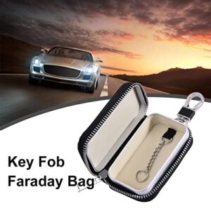 Faraday Bag for Key Fob, Faraday Cage Protector, Key Fob Bag, Car RFID Signal Blocking, Anti-Theft Pouch, Anti-Hacking Case Blocker, Key Fob Protector Pouch for Car Keys