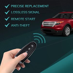 HelloAuto Key Fob for Ford Explorer Edge 2011-2015 Flex Taurus 2013-2019 Expedition Focus Lincoln MKS MKX MKT Navigator Smart Remote Keyless Entry Self-Programming Key FCC ID: M3N5WY8609