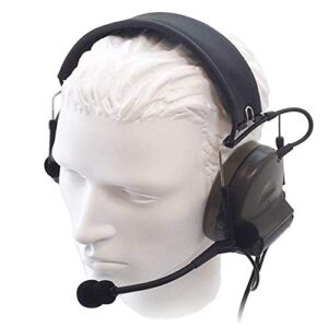 【Z-TAC Official Store】 ZTactical Comta II TacticalHeadset（Z041-FG）+ U94 zPTT Kenwoo Push-to-Talk（Z113KEN） Noise Reduction Headphones WalkieTalkie Dual zPTT for Military Radio