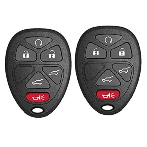 car keyless entry remote key fob fits 2007-2014 chevy tahoe/suburban/gmc yukon, cadillac escalade esv ext(fccid:ouc60270,ouc60221 20869057,15913427)