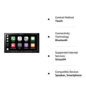 Pioneer MVH-AV251BT Digital Multimedia Video Receiver with 7" Hires Touch Panel Display, Apple CarPlay, Android AUT, Built-in Bluetooth, and SiriusXM-Ready (Does not Play CDs)