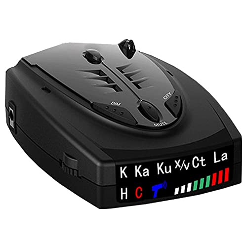 DAVITU Remote Controls - STR-525 Radar Detector English Russian Thai Voice Auto Vehicle Speed Alert Warning X K CT La Anti Radar Car Detector - (Color: Black)