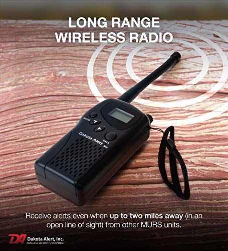 Dakota Alert MURS Radio - M538-HT MURS Wireless VHF Transceiver - Handheld 2-Way Radio License Free - Multi-Use Radio Service, MURS Walkie Talkie