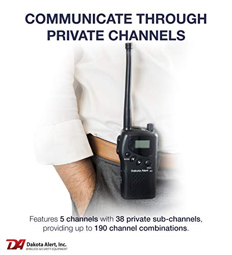 Dakota Alert MURS Radio - M538-HT MURS Wireless VHF Transceiver - Handheld 2-Way Radio License Free - Multi-Use Radio Service, MURS Walkie Talkie