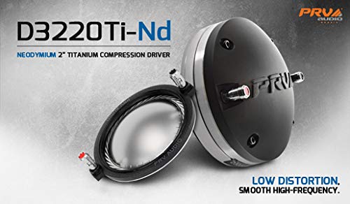 PRV AUDIO D3220Ti-Nd 2" Exit Titanium Neodymium 220 Watts RMS Pro Audio Compression Driver 3" VC 110dB (Single)