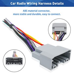 Aftermarket Radio Wiring Harness Adapter for Jeep Wrangler Compass Chrysler Dodge Stereo Wire Harness Power Speaker Cable (Male)