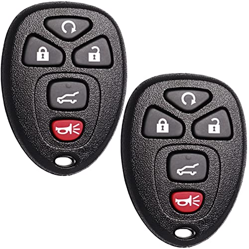 Remote Key Fob Replacement Fits for Chevy Traverse 2007-2016 Tahoe Suburban GMC Acadia Yukon XL Buick Enclave Cadillac Escalade Saturn Outlook OUC60270 OUC60221 Keyless Entry Remote Control 15913415