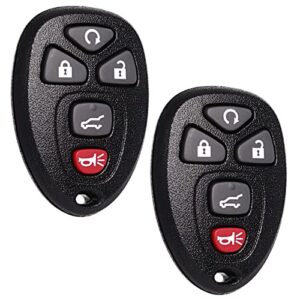 Remote Key Fob Replacement Fits for Chevy Traverse 2007-2016 Tahoe Suburban GMC Acadia Yukon XL Buick Enclave Cadillac Escalade Saturn Outlook OUC60270 OUC60221 Keyless Entry Remote Control 15913415