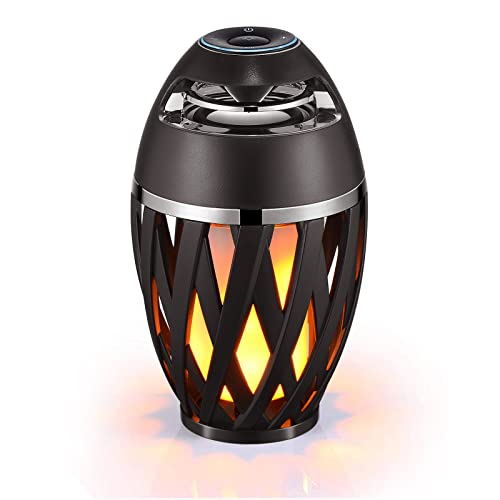 Vistatech Led Flame Speaker Bluetooth Speaker,Dancing Flames Outdoor Indoor Portable Bluetooth Speaker &Torch Atmosphere Light USB